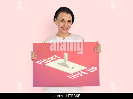Fight Give Up Decision Choice Switch Stock Photo - Alamy