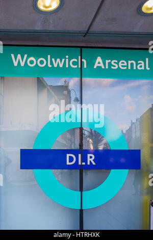 Woolwich Arsenal DLR Station, Woolwich, London, England, United Kingdom ...