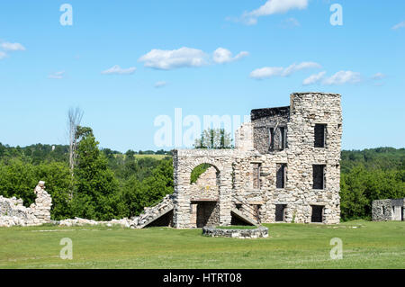 Ruins near Maribel Caves nicknamed Hotel Hell in Wisconsin Stock Photo ...