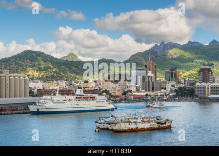 Port Louis, Mauritius - December 12, 2015: View of the Bulk Sugar Stock ...