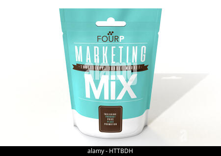 A perishable package of a concept product called Marketing Mix thats ...