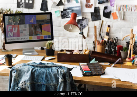 Fashion Design Materials Selection Concept Stock Photo - Alamy