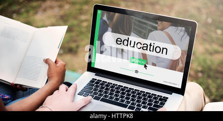 Distance learning online search interface Stock Photo - Alamy