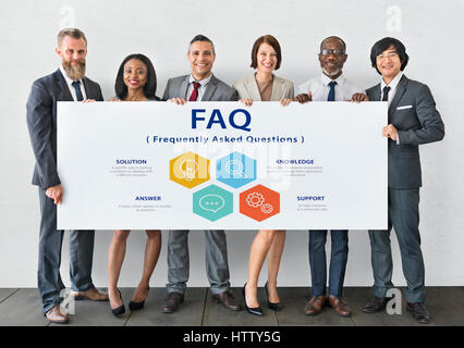 Customer Service FAQs Illustration Concept Stock Photo - Alamy