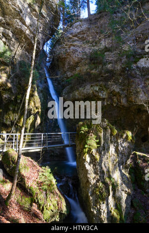Sonthofen, waterfall Hinang, Schwaben, Allgäu, Swabia, Bayern, Bavaria ...