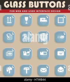 Post service simply symbol for web icons and user interface Stock ...