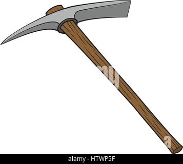 Illustration of Isolated Cartoon Pick Axe. Vector EPS 8 Stock Vector ...