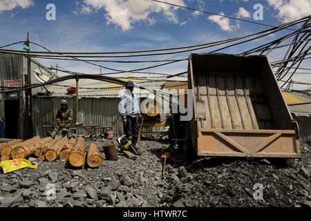 La Rinconada, a gold mining town in the Andes, Peru. Located at over ...