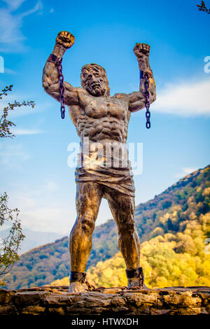 SOCHI, RUSSIA - OCTOBER 22, 2016: Statue of Unbound Prometheus with ...