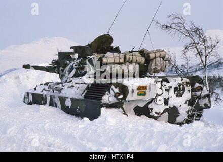 Norwegian army, Leopard tank during exercises of NATO Mobile Force of ...