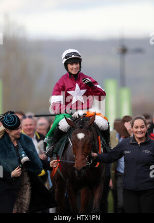 Jockey Lisa O'Neill on board Tiger Roll during the 16:50 JT McNamara ...