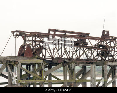 Wooden structure at Alleppey Beach, Kerala, India Stock Photo - Alamy