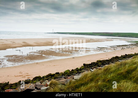 Lonely deserted beach, Montrose, Scotland Stock Photo - Alamy