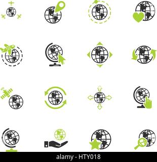 globes web icons for user interface design Stock Vector Image & Art - Alamy