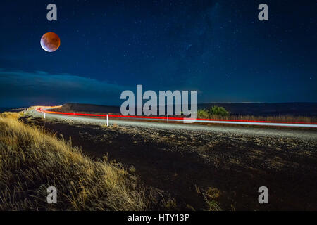 Lunar Eclipse - Australia, 2015 Stock Photo - Alamy