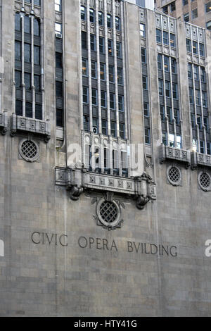 Chicago, Illinois, USA. The Civic Opera House, also called the Lyric ...