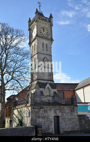 The clock tower in Fisherton Street Salisbury, Wiltshire, England, UK ...