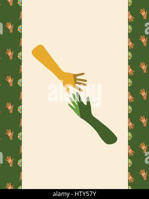 Vector of greeting card with autism unity symbol Stock Vector Image ...