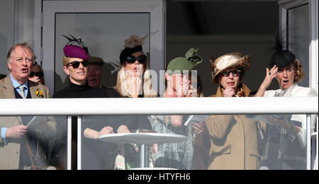 Dolly Maude (second left), The Princess Royal, Zara Tindall and Andrew ...