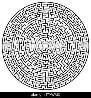 Solvable circular maze element isolated on white Stock Vector Image & Art - Alamy
