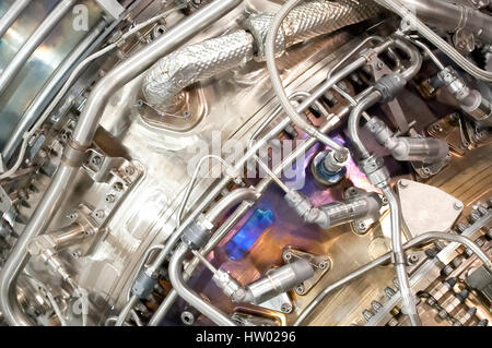 Inside of the jet turbine engine Stock Photo - Alamy