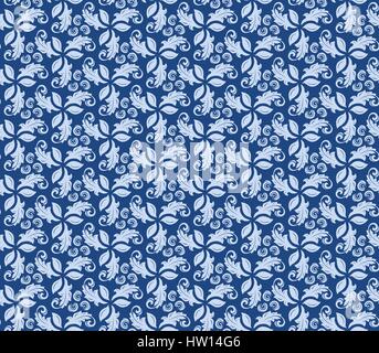Vintage luxury oriental carpet in bluish tones with patterns of navy ...