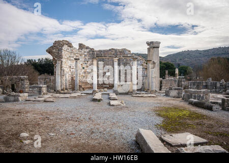 The ruins of the altar of the church at Ephesus in Turkey Stock Photo ...