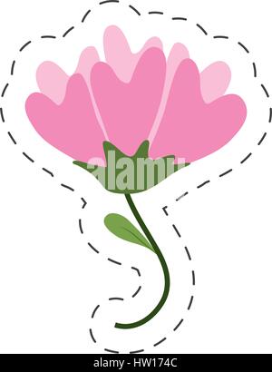 flower spring flourishes delicate cut line Stock Vector Image & Art - Alamy