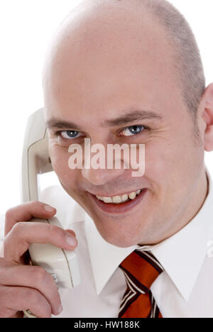Happy telephone call, Freudiges Telefongespr‰ch Stock Photo - Alamy