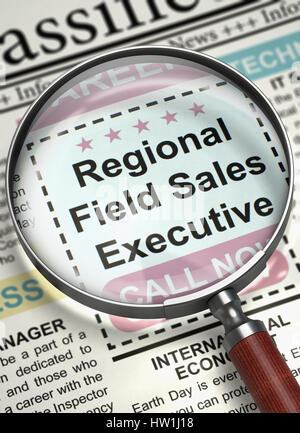 Field Sales Executive Job Vacancy. 3D Stock Photo - Alamy