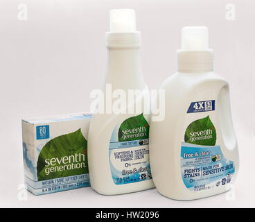 Seventh Generation brand laundry detergent next to market leader ...
