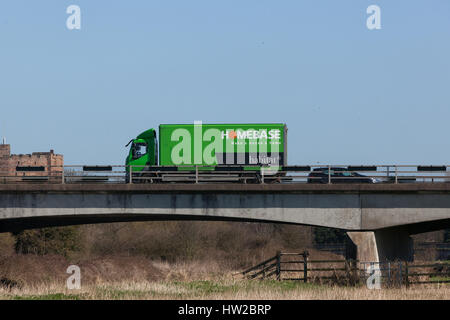 Homebase delivery lorry Stock Photo - Alamy