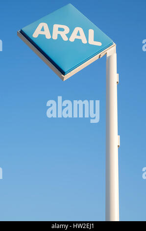 Logo of ARAL in Germany. Aral is a brand of automobile fuels and petrol ...