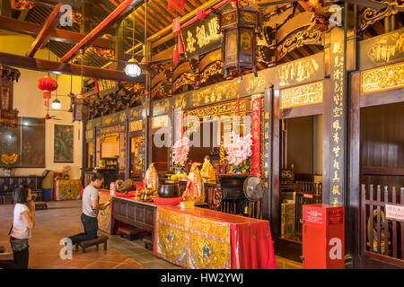 Inside Cheng Hong Teng Temple, Malacca, Malaysia Stock Photo - Alamy
