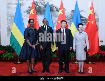 Rwanda President Paul Kagame, his wife Jeannette Nyiramongi Kagame ...