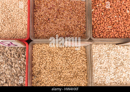 beans sold at mahane Jehuda market, Jerusalem, Israel Stock Photo - Alamy