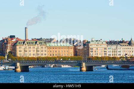Skeppsholmsbron Bridge connecting Ostermalm to the island of ...