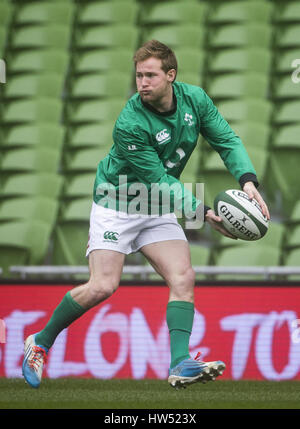 Ireland scrum half Kieran Marmion during the Captain's Run at the Aviva ...
