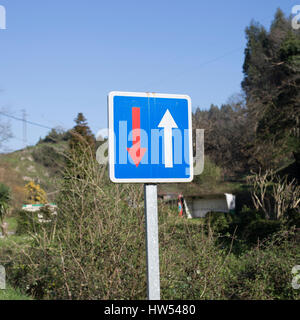 priority over oncoming traffic sign. UK Stock Photo - Alamy