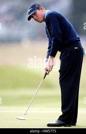 JUSTIN LEONARD USA THE OPEN MUIRFIELD SCOTLAND 18 July 2002 Stock Photo ...