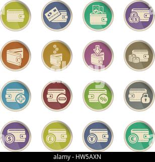 set of money icons for web and user interface Stock Vector Image & Art ...