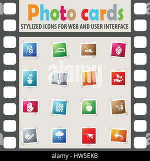 gardening web icons for user interface design Stock Vector Image & Art ...