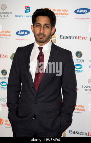 Sagar Radia arrives for the Asian Business Awards at Park Plaza Stock ...
