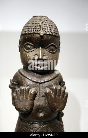 Benin empire. southern Nigeria. Benin city, Edo. Figure with its palms ...