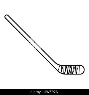 hockey stick game image outline Stock Vector Art & Illustration, Vector ...