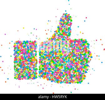 Abstract thumb up like hand symbol illustration Stock Vector Image ...