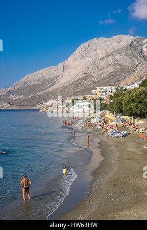 People at Massouri beach, Kalymnos, Greece Stock Photo - Alamy