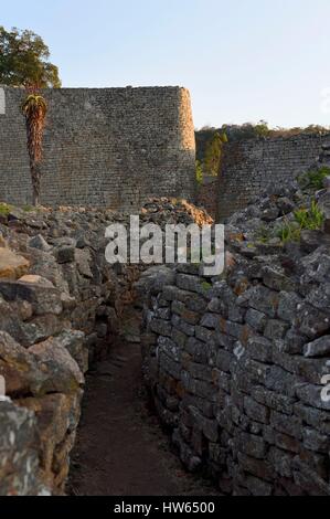 Zimbabwe, Masvingo province, the ruins of the archaeological site of ...