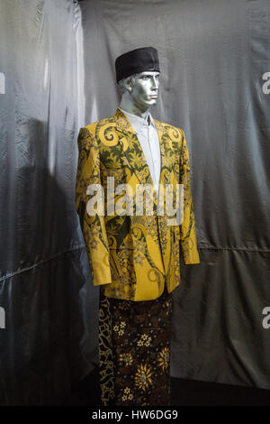 Clothing, fashion in Java, Javanese costumes, from the left, a ...