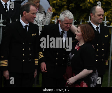 Members of the Coast Guard at the funeral of Captain Dara Fitzpatrick ...